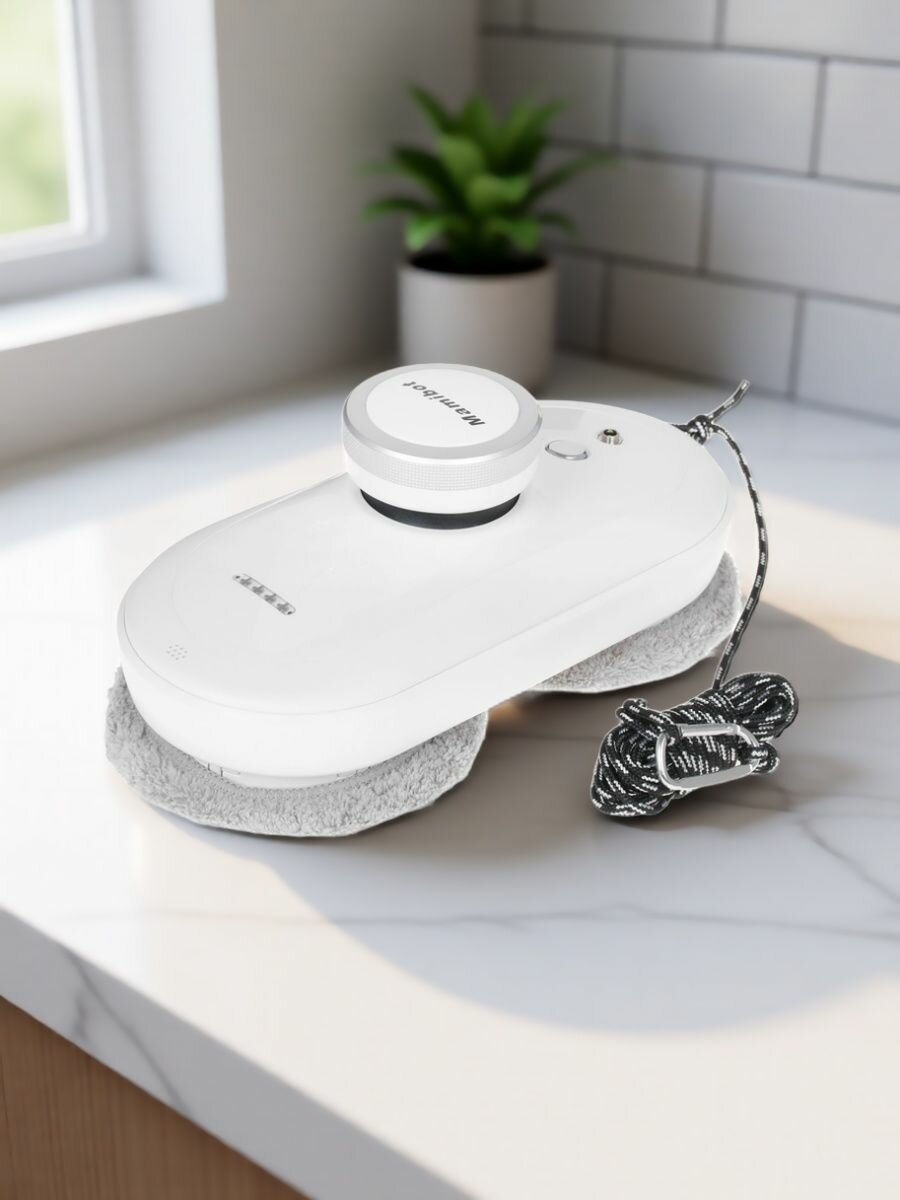 Робот-мойщик окон Mamibot W110-T, влажная/сухая уборка, 80 Вт, белый