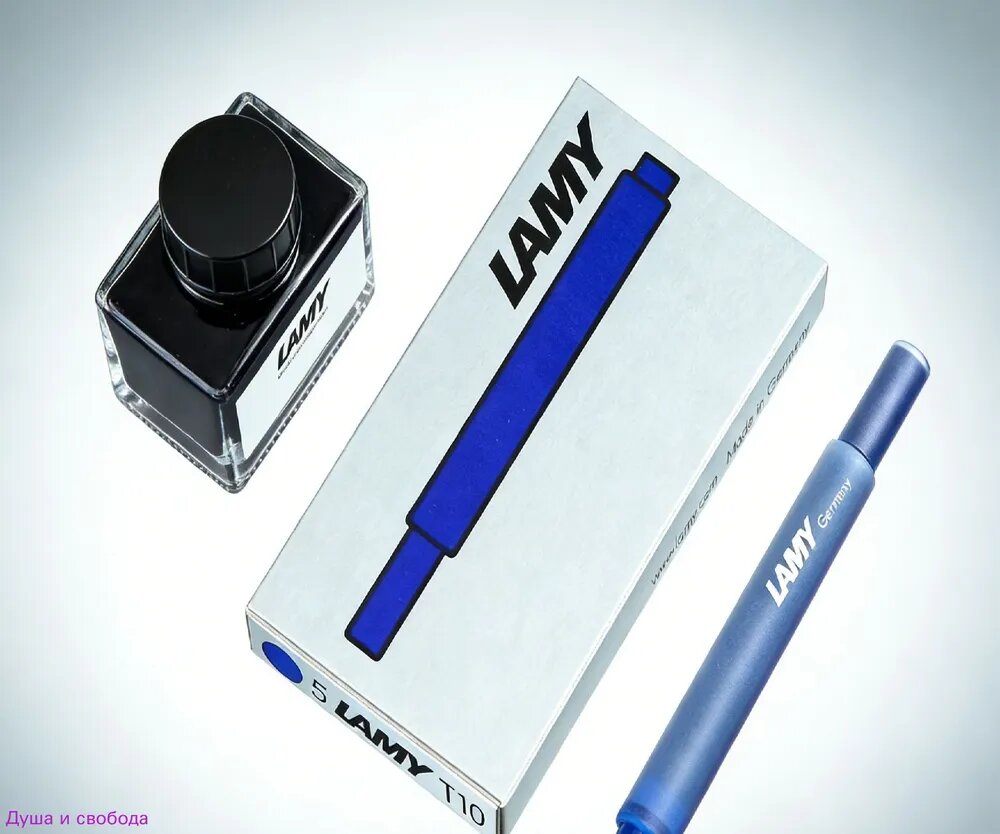 Чернильный картридж Lamy T10 синий 5 шт