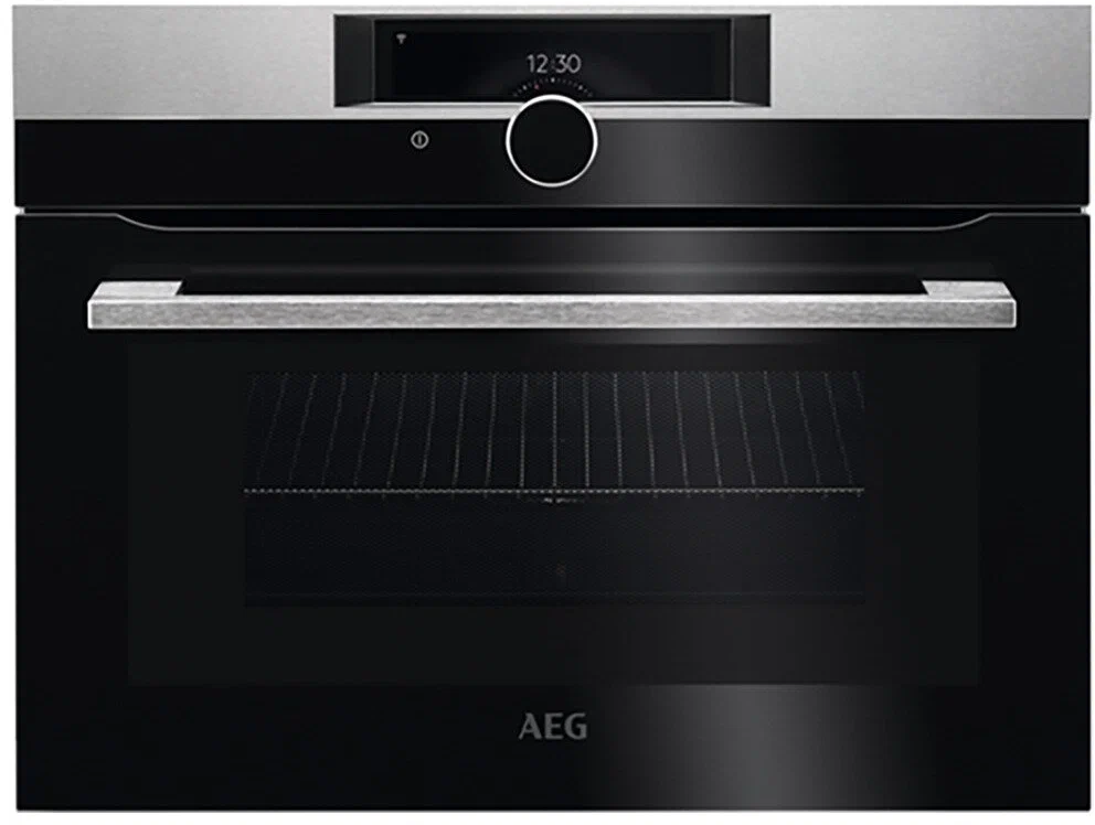 Встраиваемый электрический духовой шкаф AEG KMK968000M 595 см 43 л 23 режима гриль конвекция СВЧ серебристый