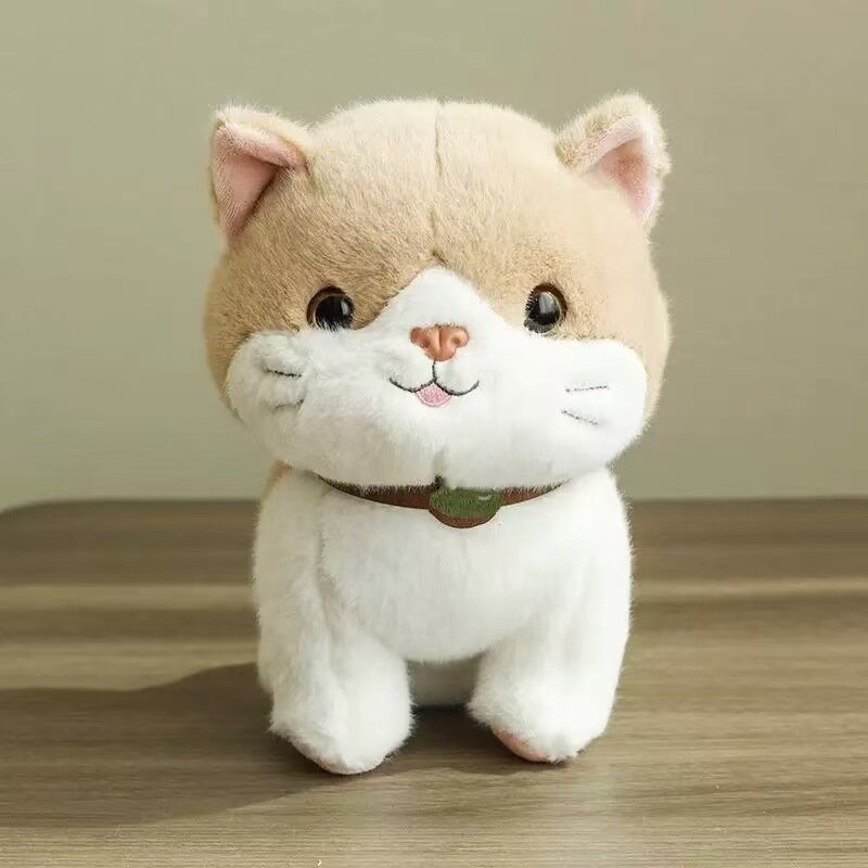 Gem Cat Cute Cat Плюшевая игрушка Кукла-желтый-33см