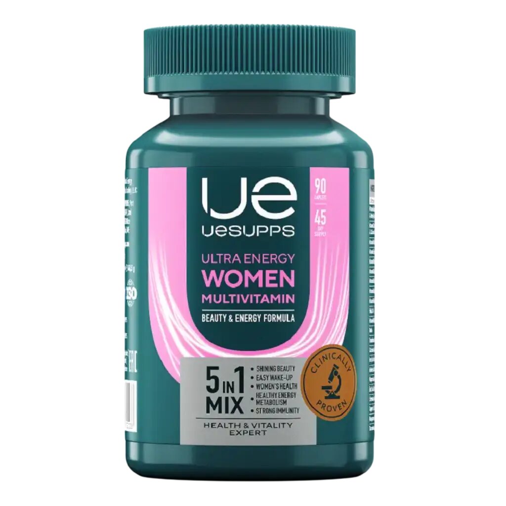 Уесаппс Ультра Энерджи Вумен Мультивитамин Формула/UESUPPS Ultra Energy Women Multivitamin Formula таблетки массой 1650 мг 90 шт