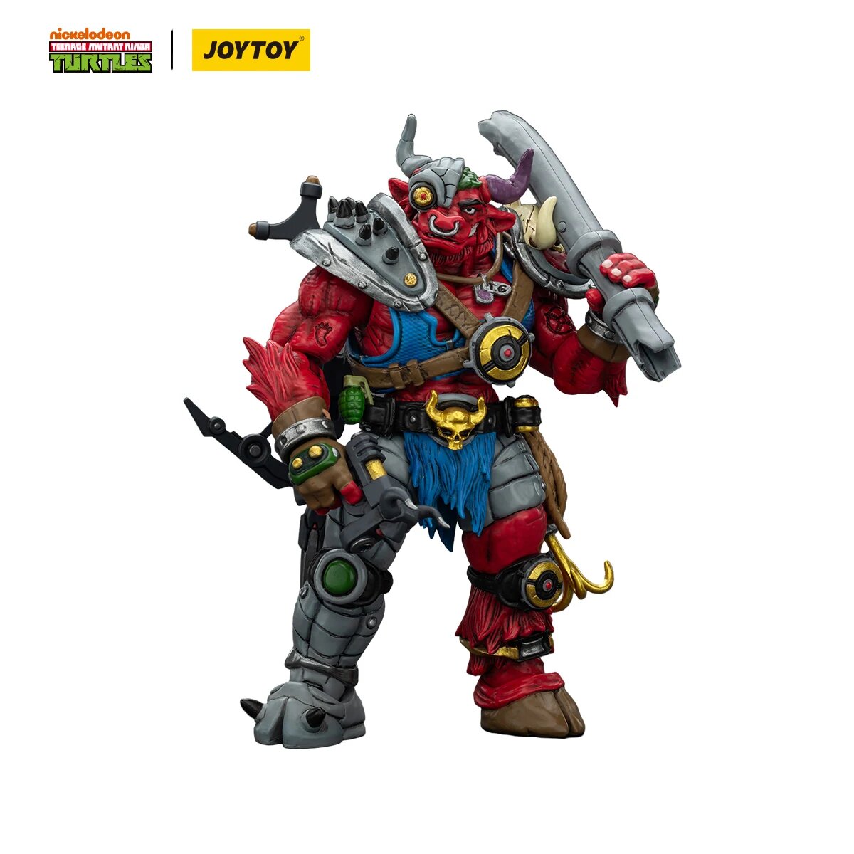 JOYTOY 1/18 Фигурки Черепашек Ниндзя Rahzar Groundchuck Dirtbag Groundchuck