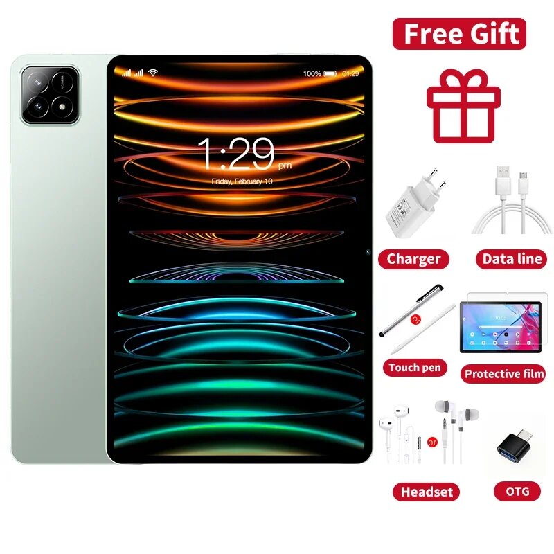 Планшет 12GB 256GB зеленый