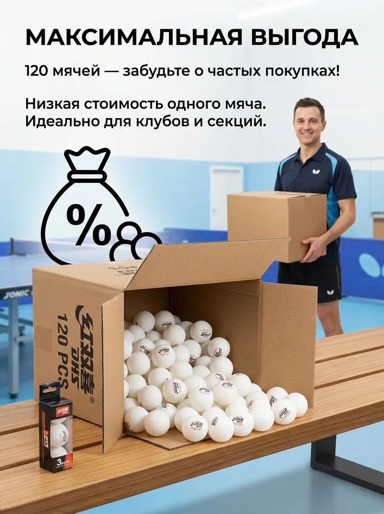 Шарики для пинг-понга — фото 1