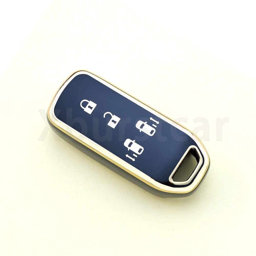 Чехол для ключа Honda NBOX черный 4 button(GLD)