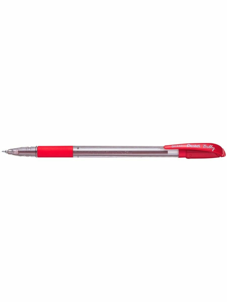Шариковые ручки Pentel "Bolly" диаметр 0,7 мм, BK427-B, красные, 12 шт