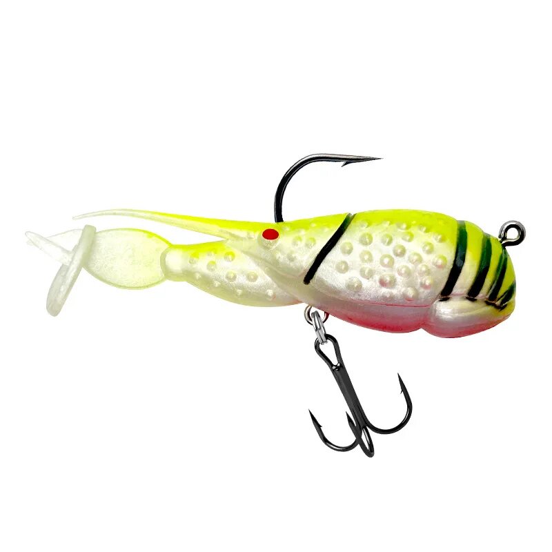 Приманка ZUOFILY Био-креветка 12.5g, Светло-желтый, Color: 4