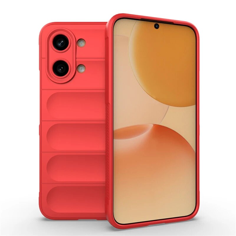 Красный противоударный чехол для Poco X8 Pro Max