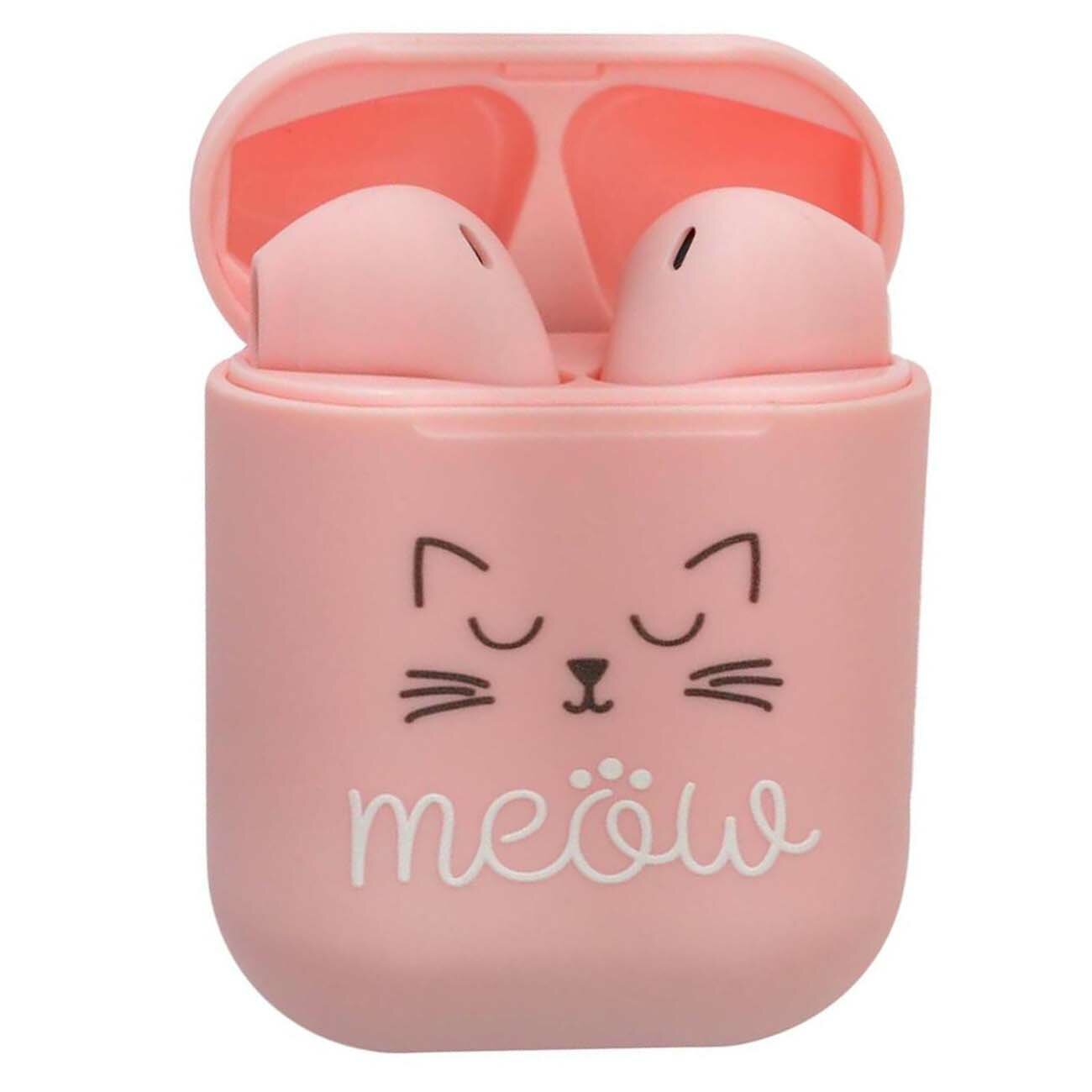 Наушники внутриканальные Bluetooth Like me W-43 Котик