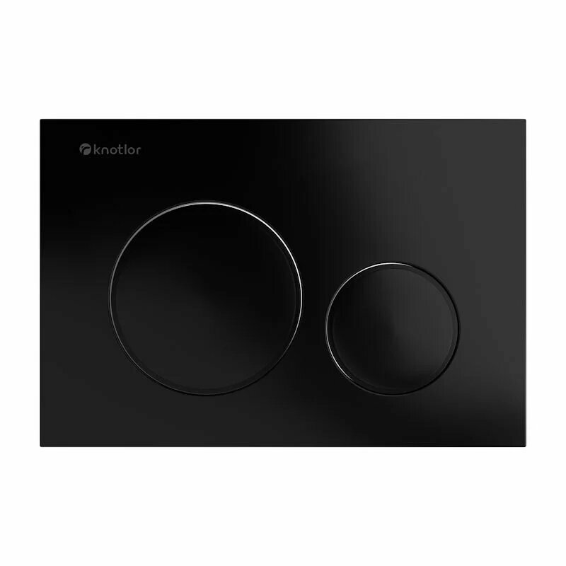 Кнопка смыва для унитаза Knotlor BIS104BL пластик, цвет матовый черный