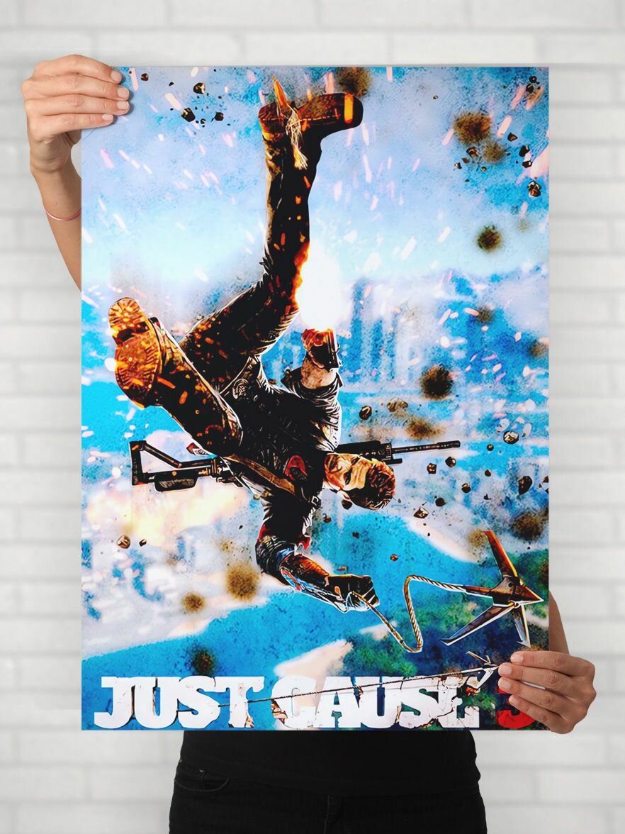 Плакат на стену для интерьера Джаст Каус (Just Cause 3 - 9) - Постер по игре формата A1 (61x84 см)