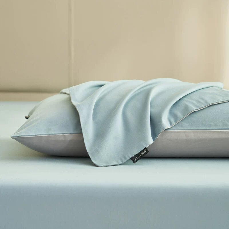 Наволочки MUJI, чистый хлопок, стираный хлопок, пара наволочек, 48смx74см, защита для одной подушки. 48 см x 74