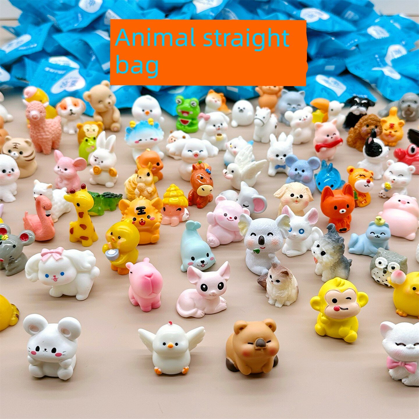 Новые игрушки-сюрпризы в виде животных для детей, миниатюрные модели животных для ролевых игр, украшения для рабочего