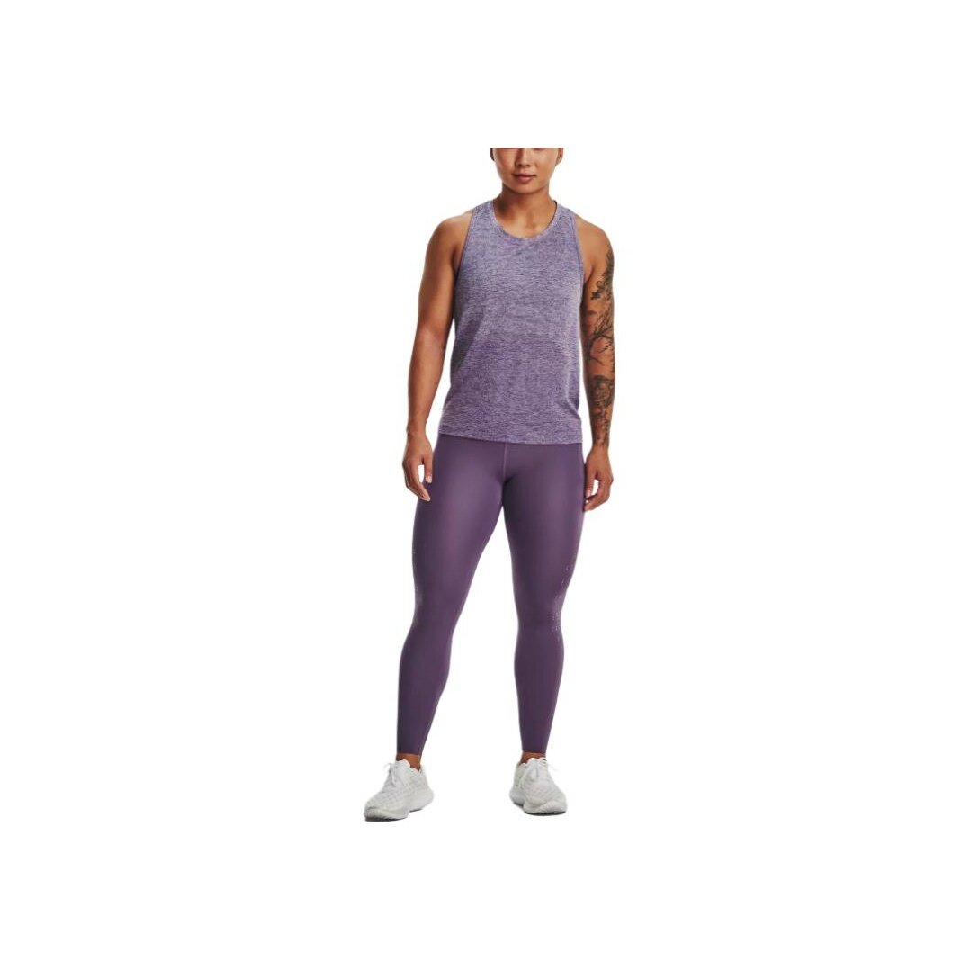 Легинсы спортивные Under Armour, размер XL, фиолетовый — фото 1
