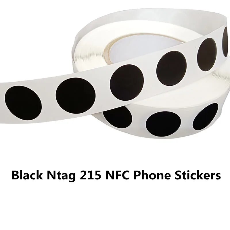 RFID-метки YEVERAXIN Ntag215 черные, 100шт