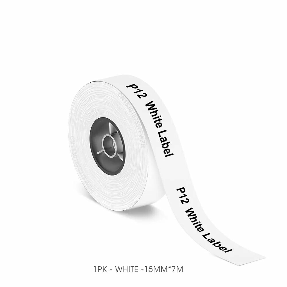 Лента для принтера этикеток Marklife P12, 15mmx7m, Белая