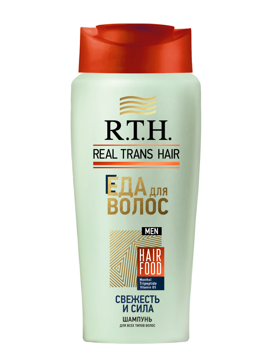 Шампунь для волос Real Trans Hair Свежие и сильные Men 400г, для всех типов волос