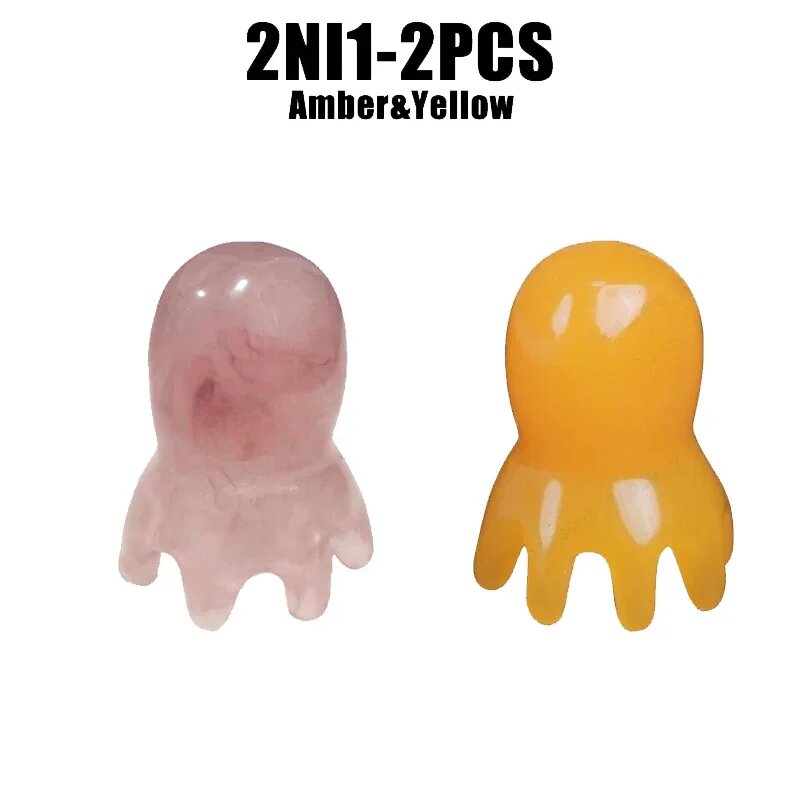 Массажер для головы 2IN1-A-2PCS, Amber & Yellow