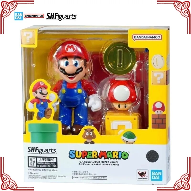 Коллекционная фигурка Bandai Super Mario SHF Марио