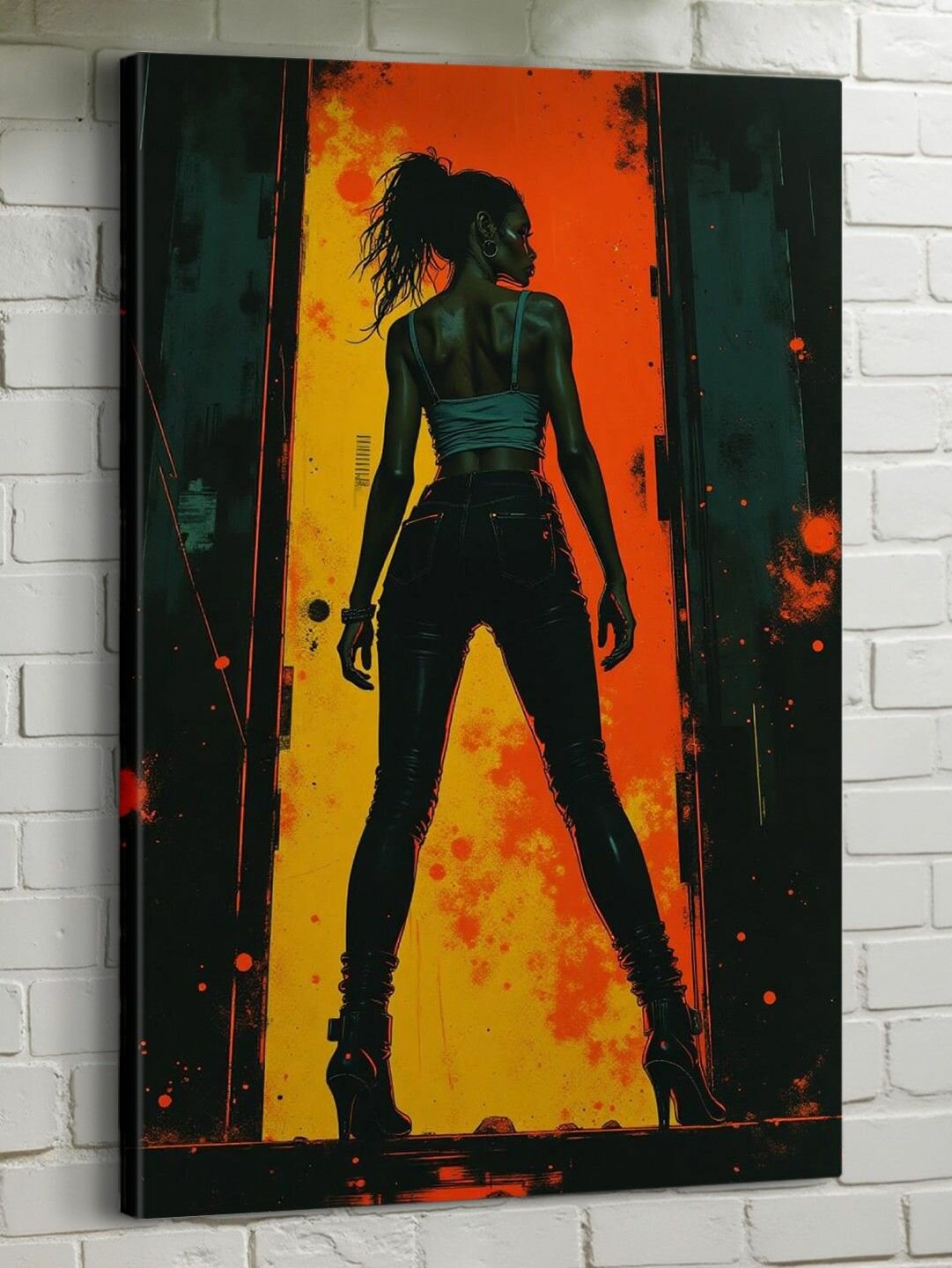 "Backburn" - картина на холсте, 45x30 см.