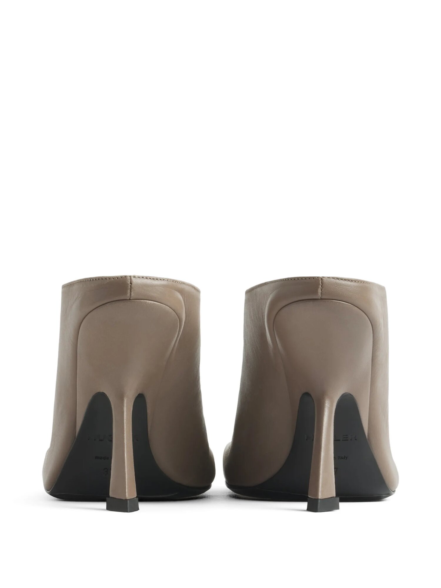 Мюли MUGLER Square-toe leather mules, размер 39, разноцветный — фото 1