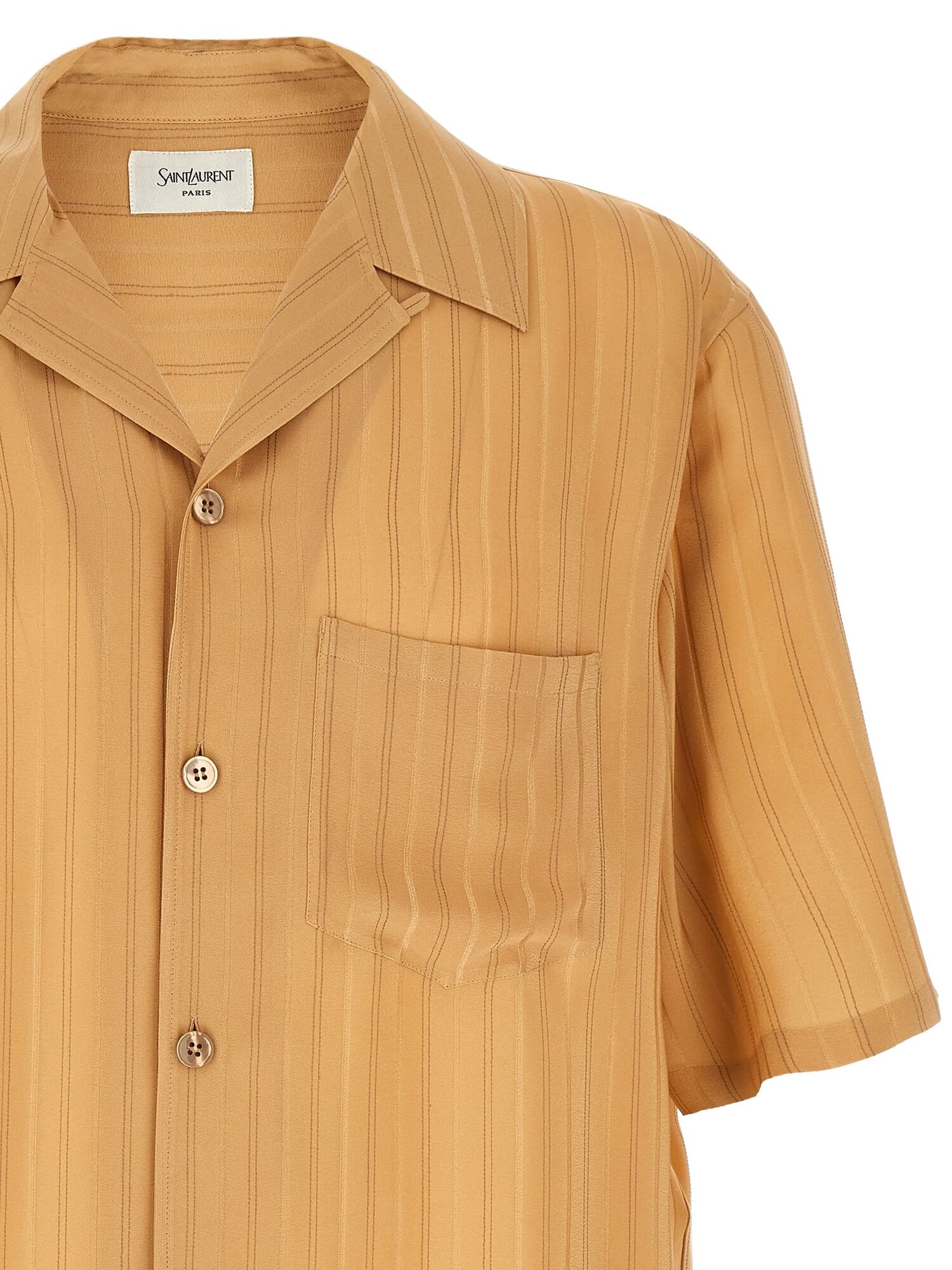 Рубашка Yves Saint Laurent Striped silk shirt, размер 2XL, разноцветный — фото 1