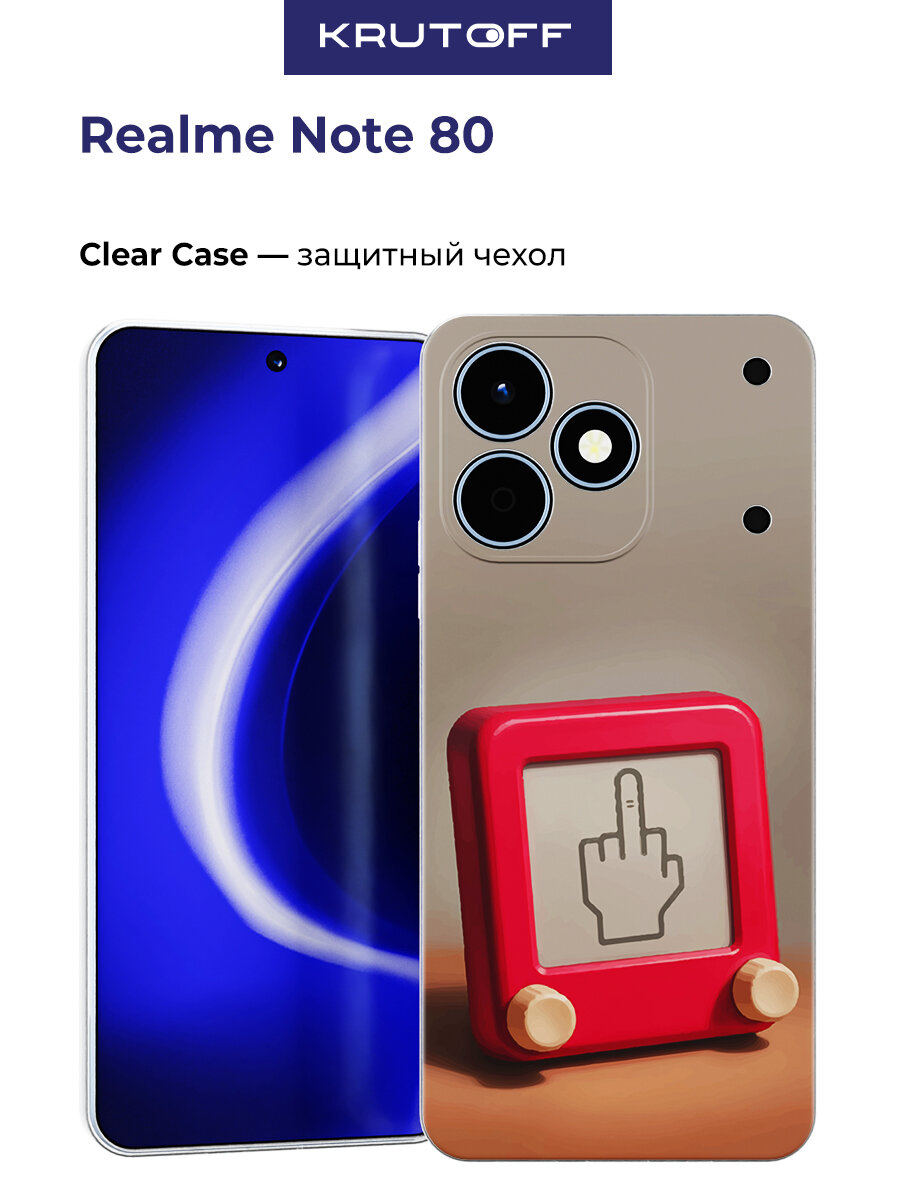 Чехол-накладка Krutoff Clear Case Game over для Realme Note 80