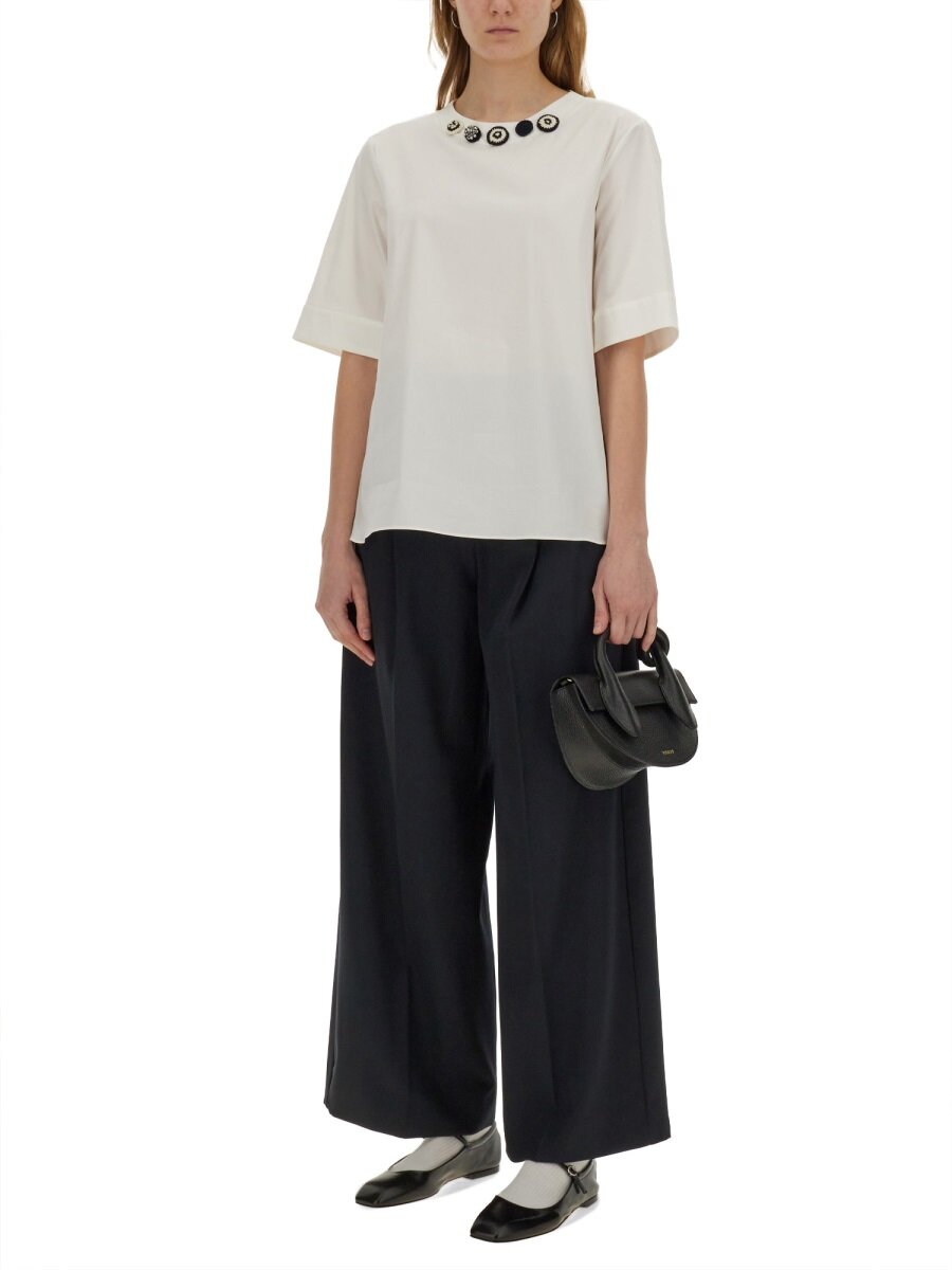 Брюки классические Max Mara, размер 38, cиний — фото 1