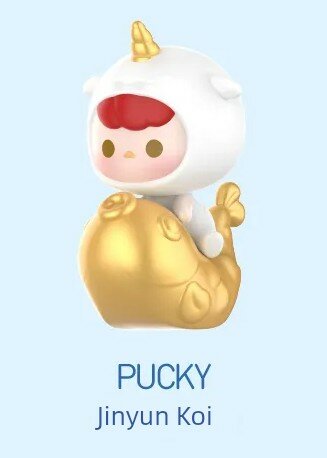 Оригинальные фигурки POP MART POP BEAN Bubble Mart из серии «Приключения кои», милые и модные мини-украшения Пакки Лаки