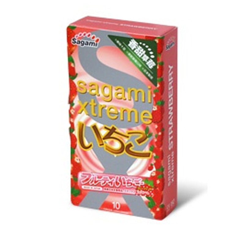SAGAMI Xtreme Strawberry Презервативы Япония 10 шт