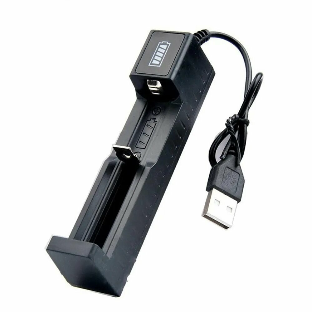 USB зарядное устройство для аккумуляторов 18650 и 14500, интеллектуальный одноканальный зарядный бокс