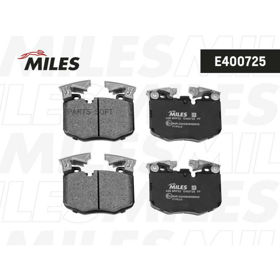 MILES E400725 Колодки тормозные BMW 3/5/6/7/X3/X4/X5/X7/Z4 - передние ()
