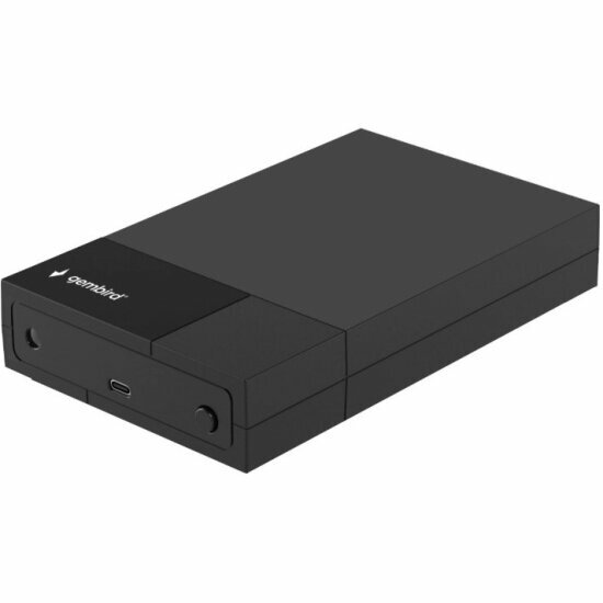 Внешний корпус для HDD 3.5" Gembird EE3-U3S-2, пластик, чёрный, USB 3.0, Type-C