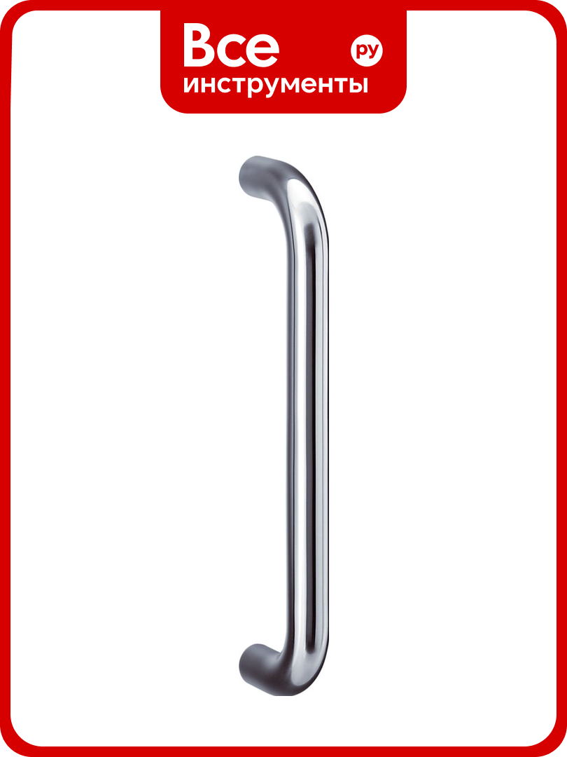 Ручки-скобы Apecs HC-0901-25/200-Inox 18728, 114 мм из нержавеющей стали, овальная форма, для офисных дверей
