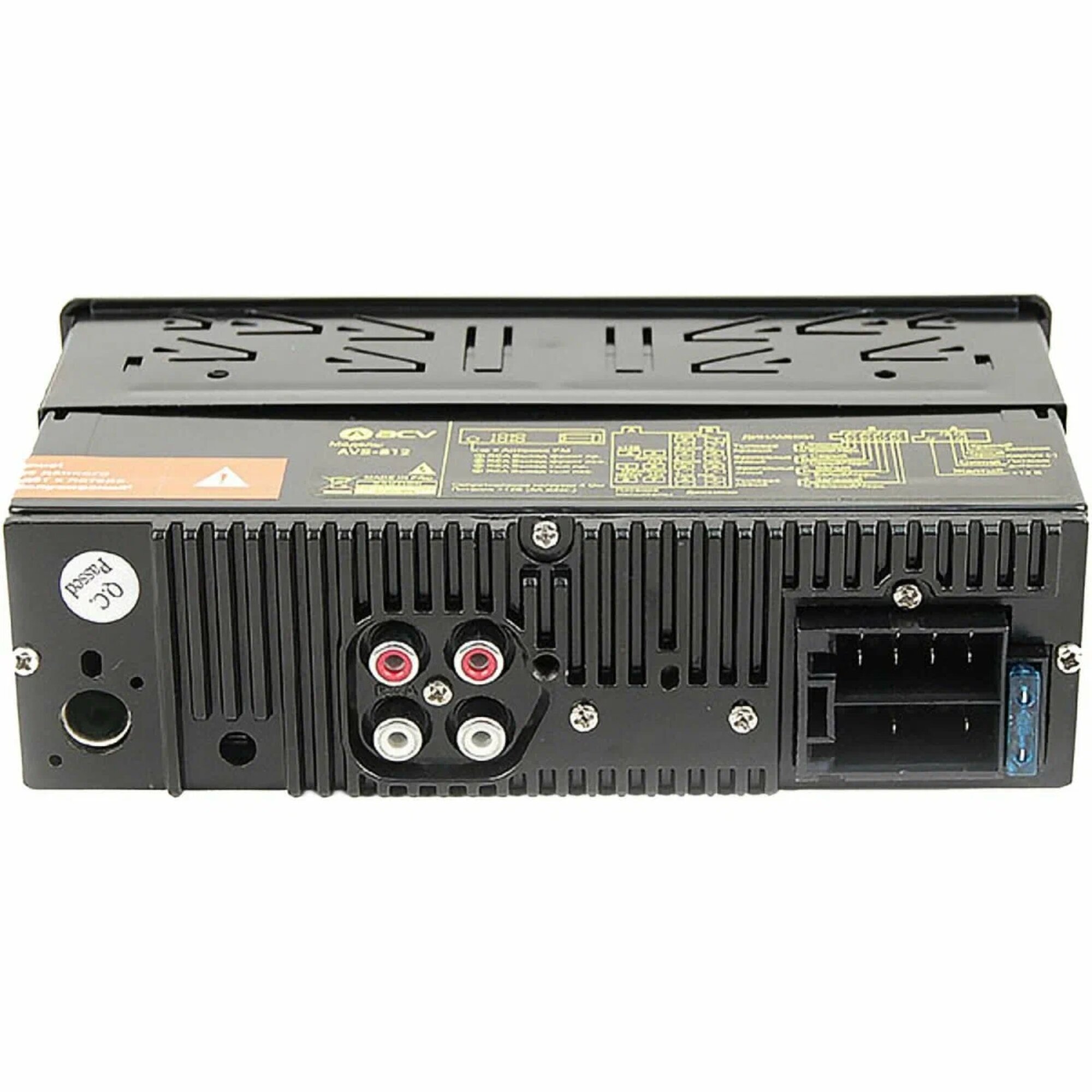 Автомагнитола ACV AVS-812BW, 1DIN, монохромный дисплей, USB-порт, подсветка клавиш, черная