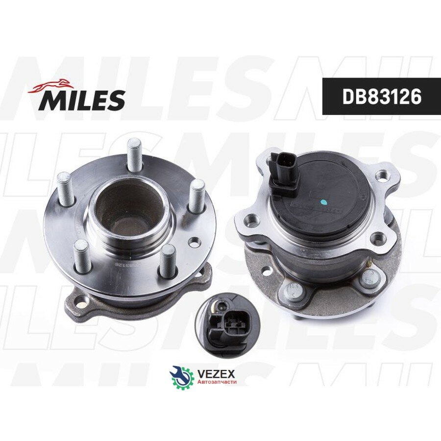 MILES DB83126 Ступица колеса с интегрированным подшипником