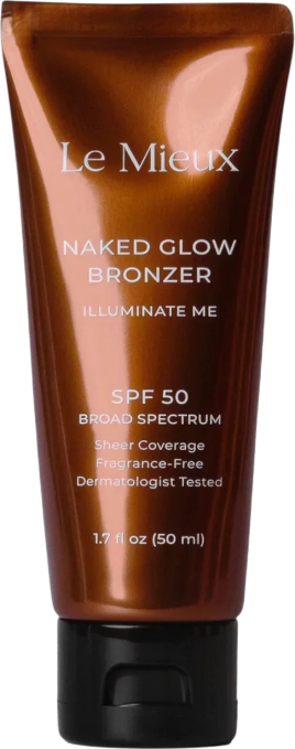 Le Mieux Гелевый бронзатор для лица с пептидами SPF50 Naked Glow Bronzer 35ml