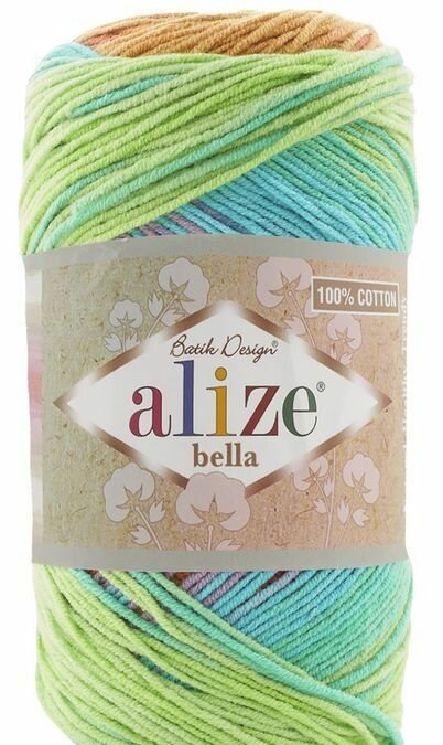 Белла Батик (Bella Батик Alize) упаковка 5 мотков 100 г. 360 м. 100% хлопок цвет 4530