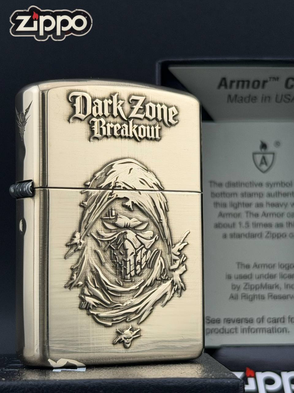 Зажигалка zippo armor Dark Zone