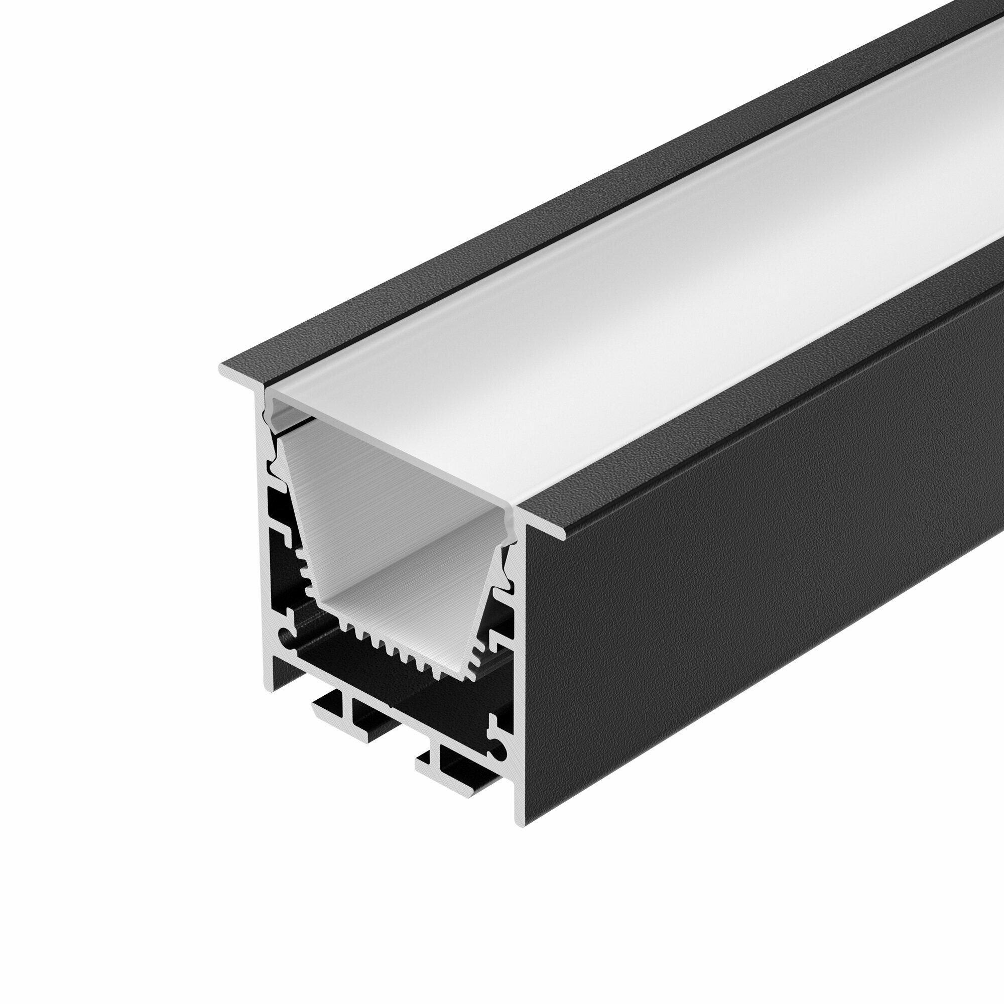 Профиль для светодиодной ленты Arlight Профиль LINIA45-F-TRAY-3000 BLACK (Arlight, Алюминий), 3м