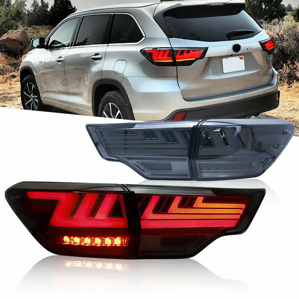 Комплект 2 штЗадние фонари тюнинг LED для Toyota Highlander 2015-2021