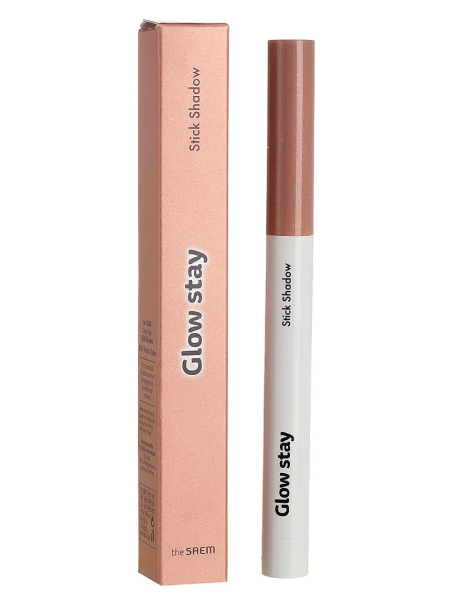Тени для век The Saem Glow Stay Stick Shadow BR01, кремовые, стойкие, 1 шт