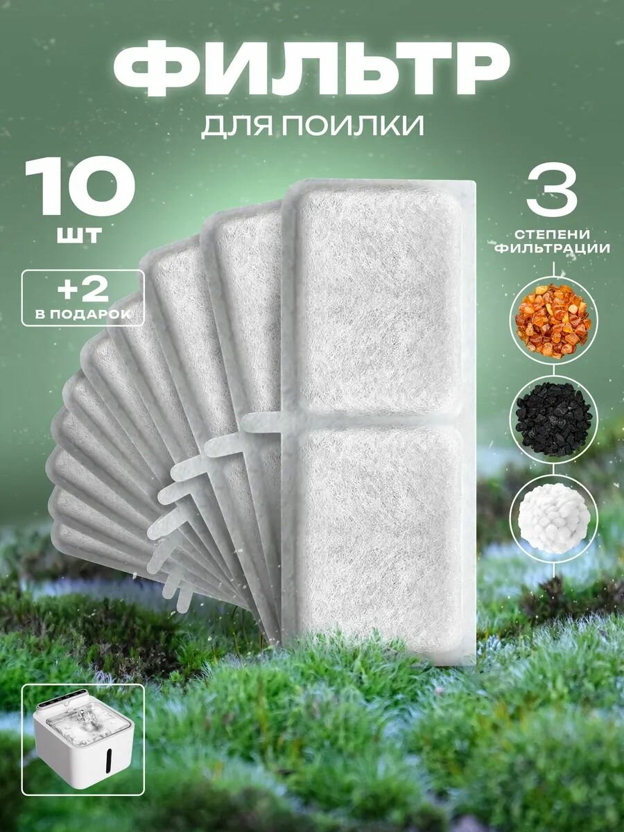 Фильтр для автоматической поилки для собак, кошек, грызунов.