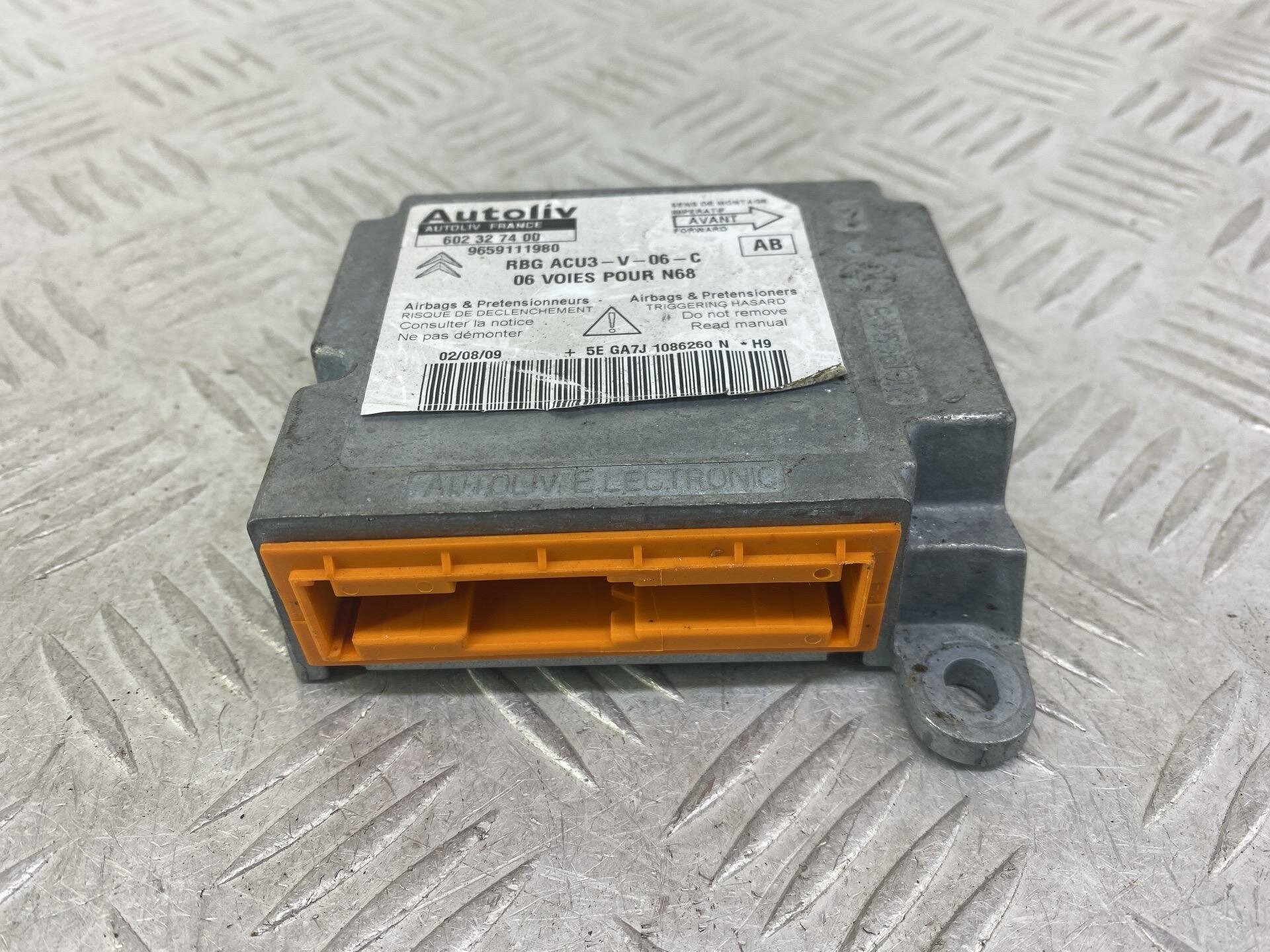 Блок управления подушками безопасности Citroen Xsara Picasso рест. (2004 - 2010) 9659111980