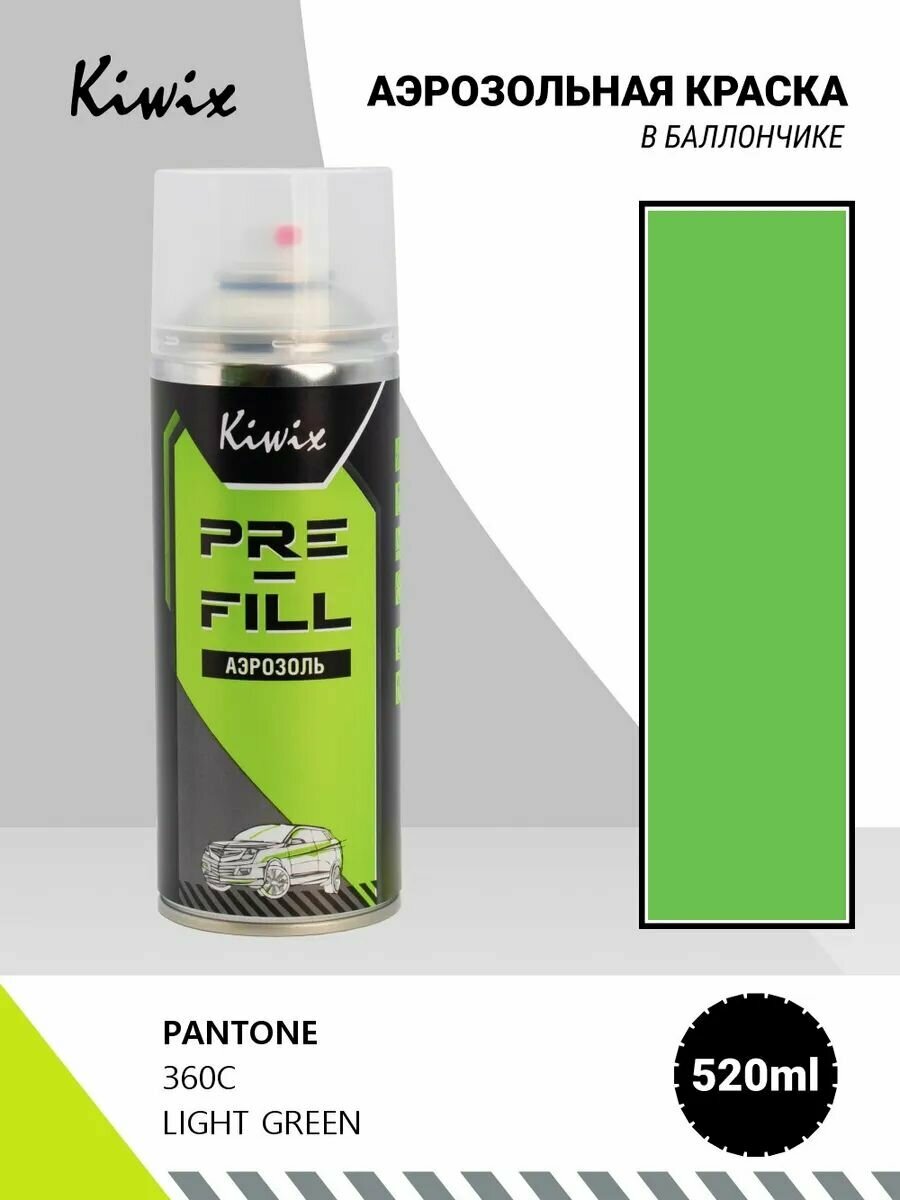Аэрозольная краска PANTONE 360C LIGHT GREEN 520мл