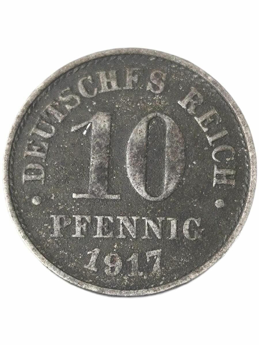 Монета 10 пфеннигов 1917 г. Германия