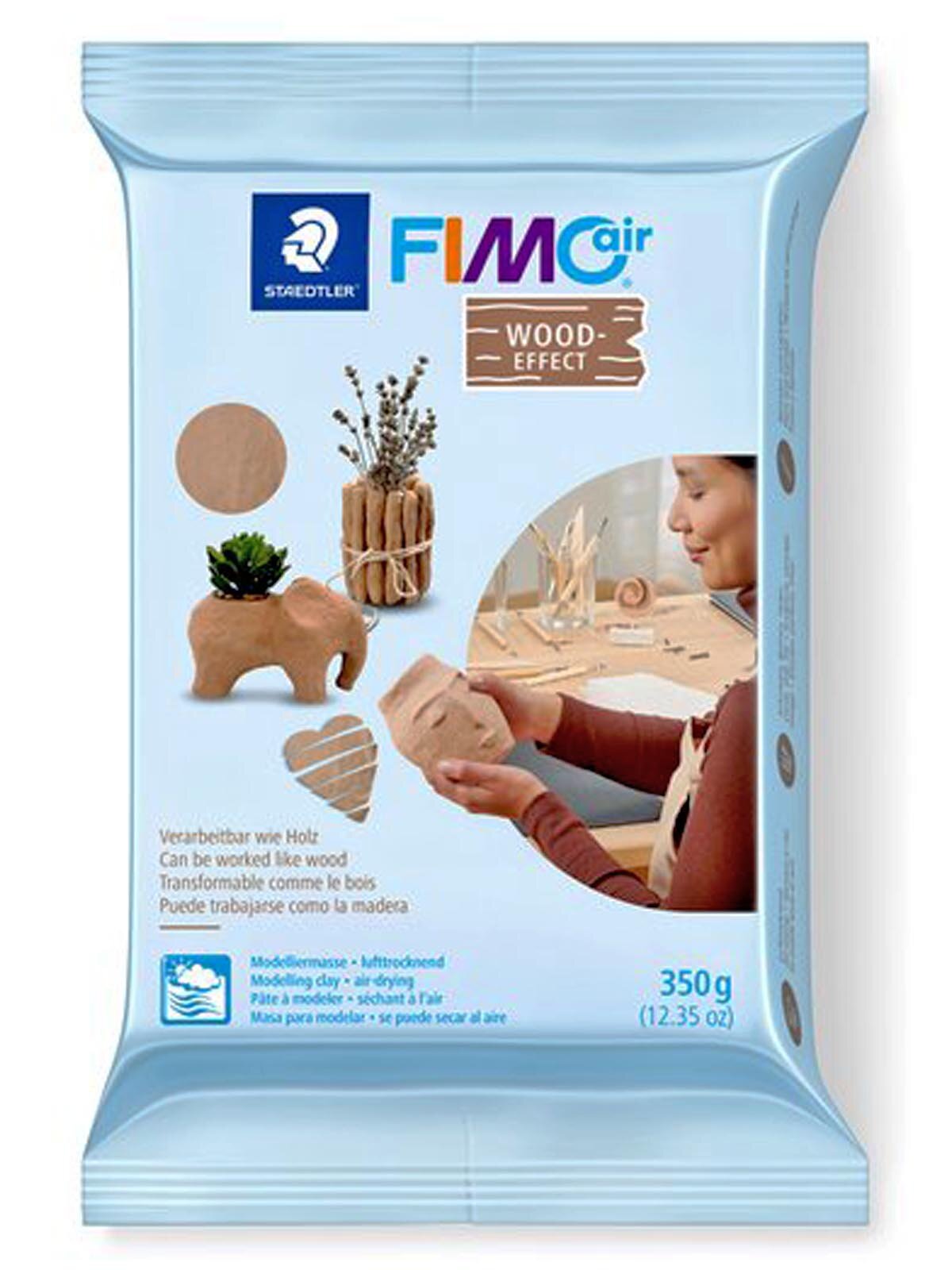 Полимерная глина самозастывающая Fimo Air Basic 8150-W7 эффект дерева (wood-effect) 350 г, цена за 1 шт.