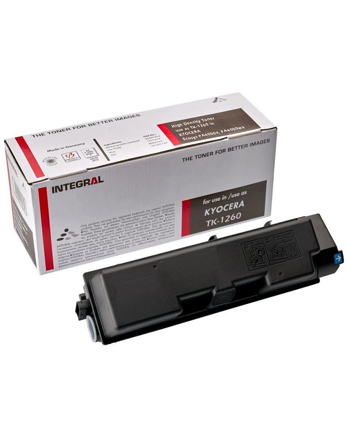 Тонер-картридж Integral TK-1260 12100225 с чипом для Kyocera, чёрный