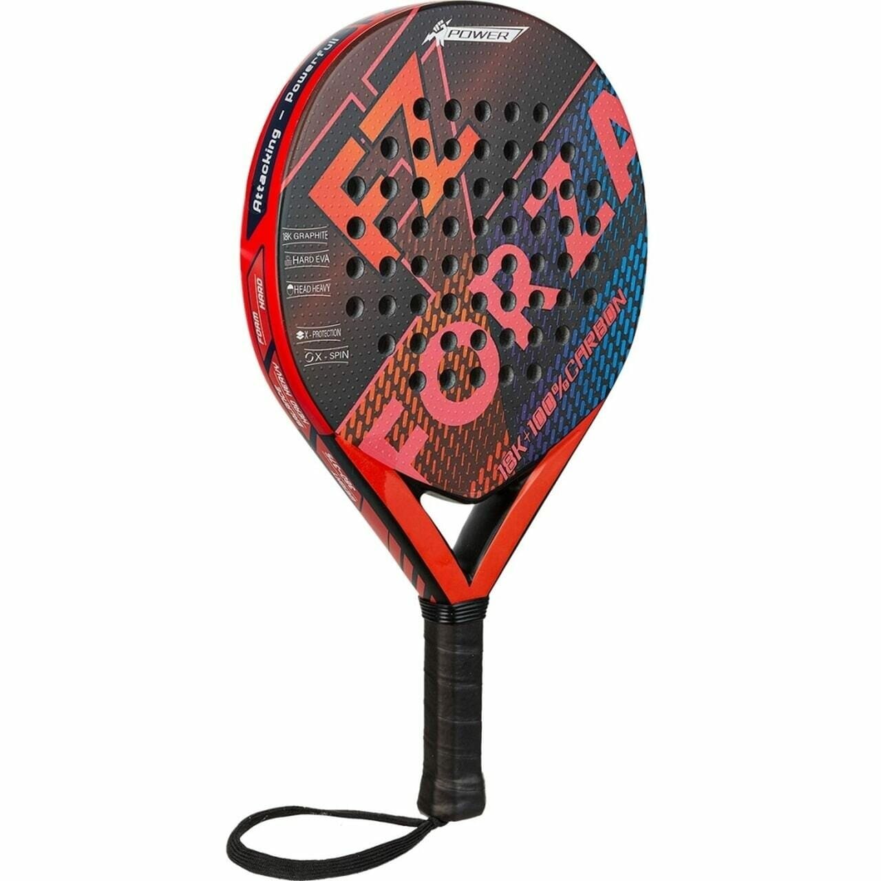DECATHLON ракетка для падел тенниса Decathlon FZ Forza Brace Spin, красный, разноцветный