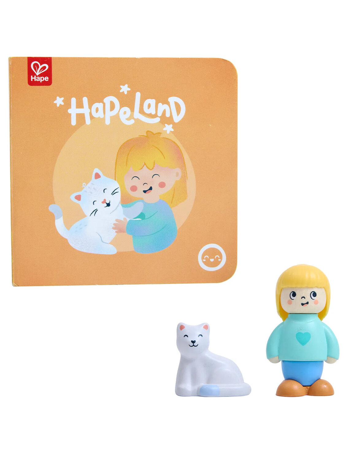 Игровой набор HAPE «Девочка и кошка» детская иллюстрированная книга Hape Land
